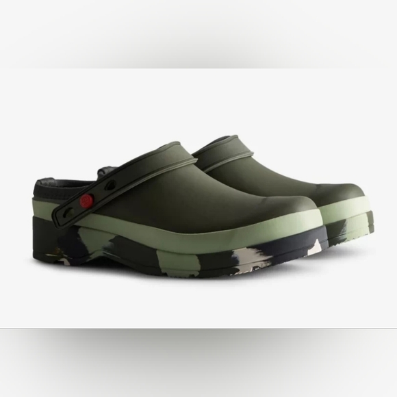 Hunter | Shoes | Hunter Womens Play Color Splash Sole Strap Clogs ...